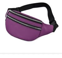 China Customized Women Nylon Belt Bag Waterproof Cross Body Fanny Waist Pack with Material for sale