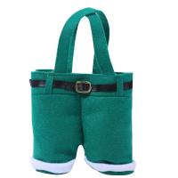 China Santa Claus Pants Shaped Gift Bags for Holiday Gifts Candy Bag Christmas Decorations for sale