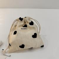 China All Seasons Custom Logo Printed Linen Cotton Canvas Drawstring Bag Acceptable OEM/ODM for sale