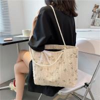 China Beach Grass Woven Single Shoulder Tote Bag with Beautiful Bow in Customized Color for sale