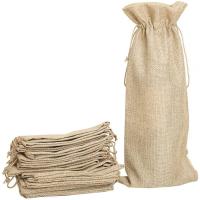 China Accepable OEM/ODM Nature Color Jute Pouch Drawstring Bag for Eco Friendly Hemp Storage for sale