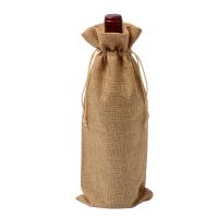 China Accepable OEM/ODM Nature Color Jute Pouch Drawstring Bag for Eco Friendly Hemp Storage for sale