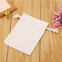 China Eco Friendly Round Bottom Cotton Fabric Drawstring Candle Bag for Jewelry Packaging for sale