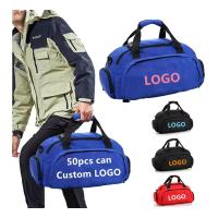 China Customized Color Gym Duffel Backpack Men Waterproof Travel Bag with Shoes Compartment for sale