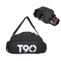 China Customized Color Gym Duffel Backpack Men Waterproof Travel Bag with Shoes Compartment for sale