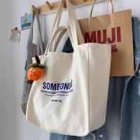 China Custom Logo Acceptable Double Handle Cotton Tote Bag for Western Style Tennis Racquet for sale