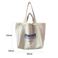 China Custom Logo Acceptable Double Handle Cotton Tote Bag for Western Style Tennis Racquet for sale
