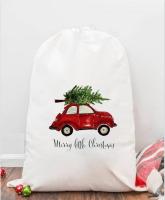 China Customized Color Sublimation Christmas Drawstring Bag for Customized Gift Wrapping for sale
