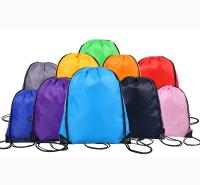 China Fashion Style Custom Recycled Polyester Drawstring Gym Bag for Sports and Fitness for sale