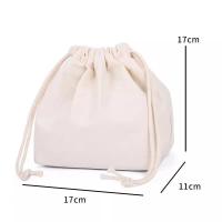 China Customized Canvas Drawstring Backpack Organic Cotton Bag Custom Logo Accepted for sale