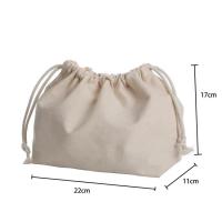 China Customized Canvas Drawstring Backpack Organic Cotton Bag Custom Logo Accepted for sale