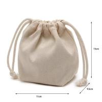 China Customized Canvas Drawstring Backpack Organic Cotton Bag Custom Logo Accepted for sale
