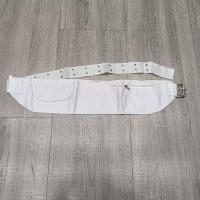China Soft-loop Style Water Resistant Hajj White Belt Umrah Waist Bag for Medium Size Travel for sale