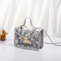 China Women's Composite Tote Hand Bag with Ostrich Pattern and Transparent PVC Material for sale