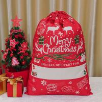 China Newest Fashinable 2024 Christmas Gifts Bag Santa Sacks Drawstring Bag Customized Color for sale