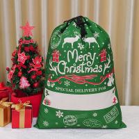 China Newest Fashinable 2024 Christmas Gifts Bag Santa Sacks Drawstring Bag Customized Color for sale