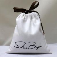China Customized Linen Cotton Canvas Drawstring Bag with Customized Color and Logo for sale