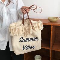 China Stylish Ostrich Pattern Canvas Handbag Ideal for Casual Summer Outings and Shopping for sale