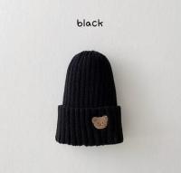 China Autumn Winter Children Solid Color Knitted Hats for Kids Girls Boys 10x9.5cm Beanies for sale
