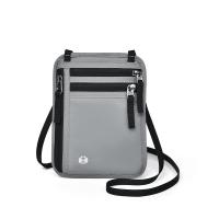 China OEM/ODM Customized Logo Safe Nylon Small Neck Travel Bag For Mobile Phone And Card for sale