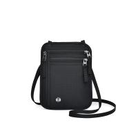 China OEM/ODM Customized Logo Safe Nylon Small Neck Travel Bag For Mobile Phone And Card for sale