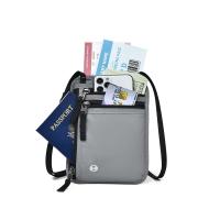 China OEM/ODM Customized Logo Safe Nylon Small Neck Travel Bag For Mobile Phone And Card for sale