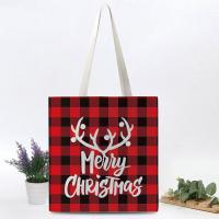 China Custom Printed Heavy Duty Cotton Canvas Tote Bag for Shopping at Christmas Festival for sale