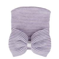 China 2022 Knitted Wool Baby Hat with Big Bow in Customized Color and Pattern Knitted for sale