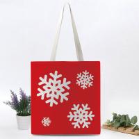 China Custom Printed Heavy Duty Cotton Canvas Tote Bag for Shopping at Christmas Festival for sale