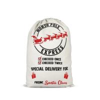 China Sublimation Blank Santa Sacks for Gifts Decoration Medium Size 30-50cm Acceptable OEM/ODM for sale