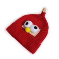 China Unisex Winter Cartoon Wool Hat Cat Brother Knitting Eye Hat for Boys and Girls' Trend for sale