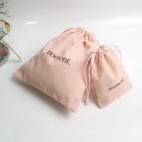 China Medium 30-50cm Pink Velvet Dust Bag for Customized Drawstring Gift Cosmetic Packaging for sale