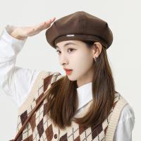 China Korean Version of Autumn and Winter Woolen Metal Mark Beret for Children's Daily Life for sale