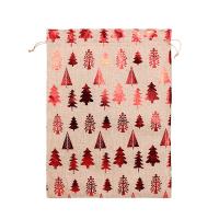 China Eco-friendly Christmas Santa Sacks Drawstring Bag for Mini Gifts and Candy Packaging for sale