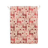 China Eco-friendly Christmas Santa Sacks Drawstring Bag for Mini Gifts and Candy Packaging for sale