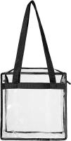 China None Decoration Clear PVC Tote Bag with Zipper Closure and Adjustable Strap for sale