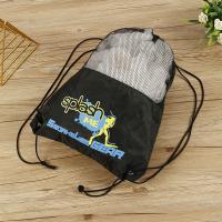 China Mesh Polyester Gift Drawstring Bag Recycled Nylon Polyester for Reusable Sport Bags for sale