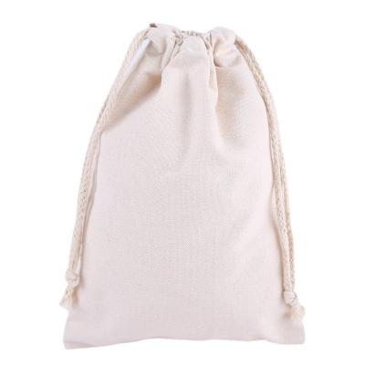 China Organic Cotton Drawstring Packing/Shoe Dust Bag Custom Logo Canvas for Luxury Business for sale