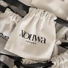 China Organic Cotton Drawstring Packing/Shoe Dust Bag Custom Logo Canvas for Luxury Business for sale