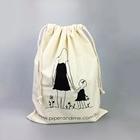 China Organic Cotton Drawstring Packing/Shoe Dust Bag Custom Logo Canvas for Luxury Business for sale