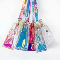 China 2024 Summer Transparent Women's Holographic Bag with Polyester Lining and Square Chain for sale