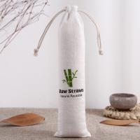 China Custom Logo Drawstring Gift Bag for Daily Life Eco Printed Canvas Linen Bag Packaging for sale