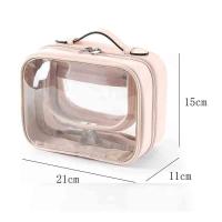 China Senior Sense Double Cosmetic Large Capacity Waterproof Makeup Bag OEM/ODM Acceptable for sale