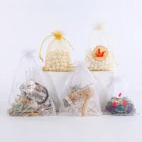 China Logo Customizable Soft-loop Organza Bags Small Drawstring Pouches for Jewelry Packaging for sale
