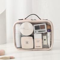 China Senior Sense Double Cosmetic Large Capacity Waterproof Makeup Bag OEM/ODM Acceptable for sale
