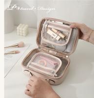 China Senior Sense Double Cosmetic Large Capacity Waterproof Makeup Bag OEM/ODM Acceptable for sale