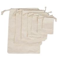 China Daily Life Custom Print Drawstring Bags Cotton Canvas Dust Bag with Custom Logo for sale