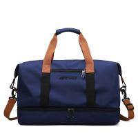 China Customized Logo Accepted Sports Gym Travel Duffle Bag Waterproof Canvas Polyester Bags for sale