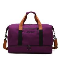 China Customized Logo Accepted Sports Gym Travel Duffle Bag Waterproof Canvas Polyester Bags for sale