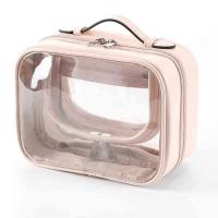 China Keep Your Cosmetics Organized with Double Handle Transparent Waterproof Makeup Bag for sale